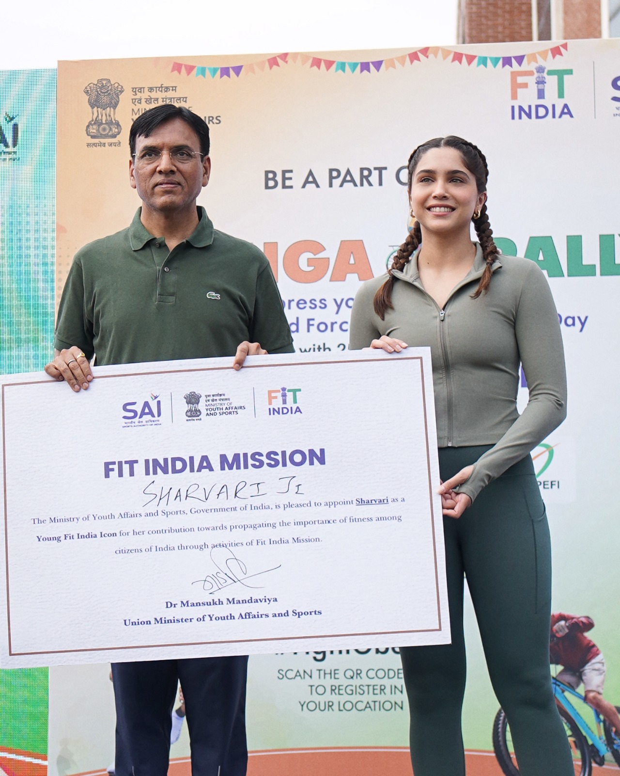 Sharvari appointed as the Young Fit India Icon - Bollywood Town